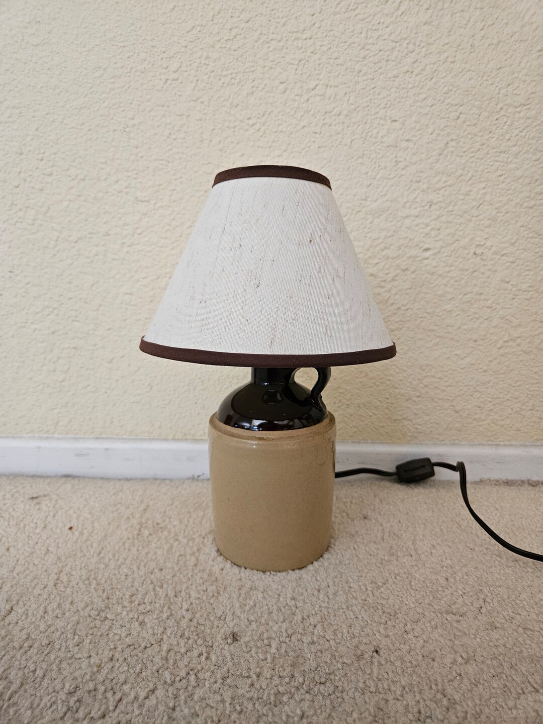 Vintage Mini Whiskey Jug Lamp, Ceramic Whiskey Jug Lamp, Mini Lamps ...