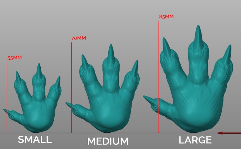 4 Toed Dragon Paws / Creature Paws / Artdoll Premade Parts / OOAK ...