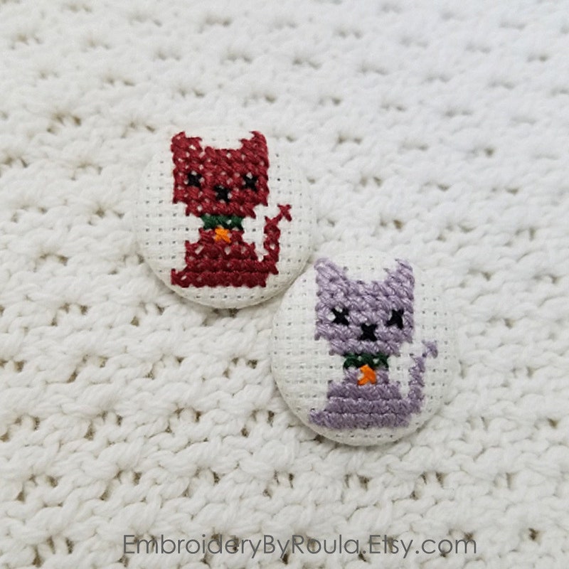 Cross Stitch Button - Etsy