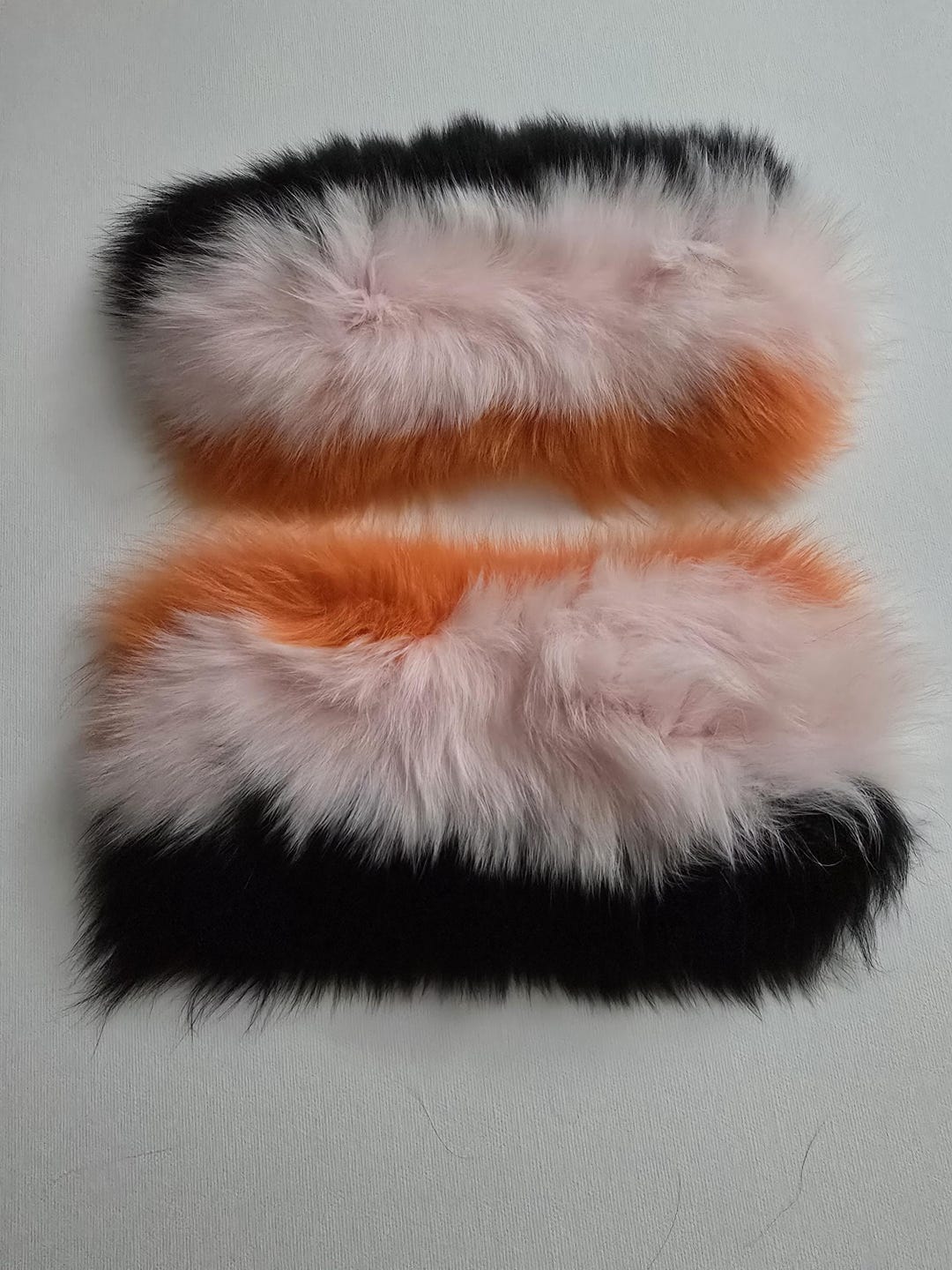 Pre-cut Fox Fur Pieces | Black, Baby Pink, Orange | DIY Craft Supply - Etsy
