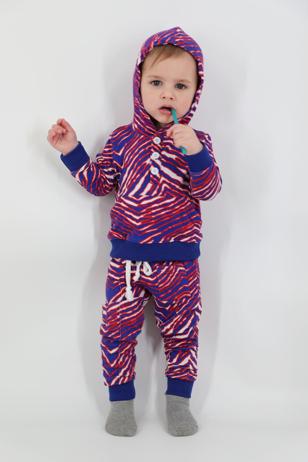 Kids Buffalo Bills Bamboo Clothing Daytime Tracksuit - Etsy