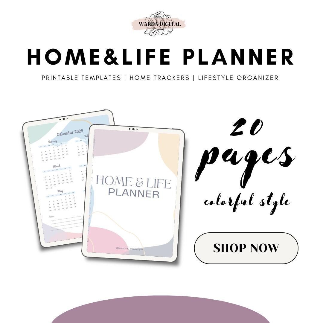 2025 Home & Life Planner – Complete Printable Organizer for Household ...