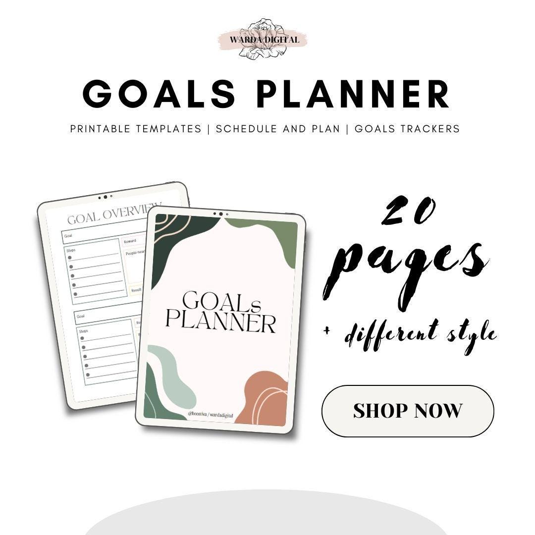 The Best Goals Planner – Printable Goal Setting & Achievement Tracker ...