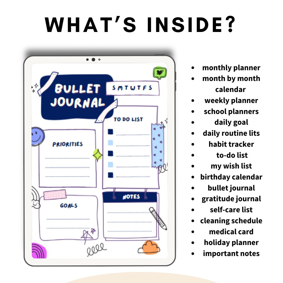 Printable KIDS CALENDAR - Habit Tracker, Monthly, Weekly and Daily ...