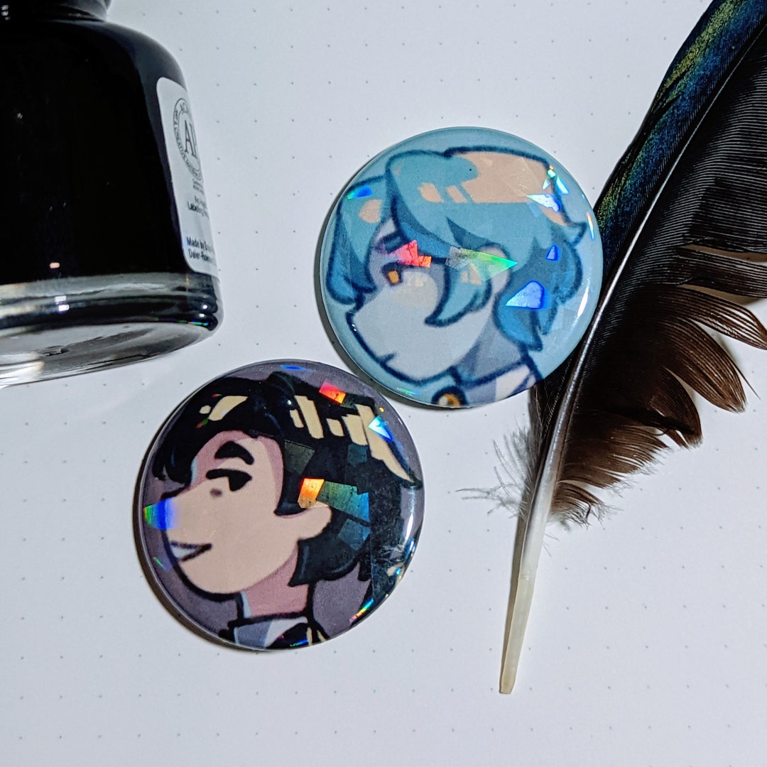Holographic Pinback Button / Fridge Magnet Set Floor of General Works ...
