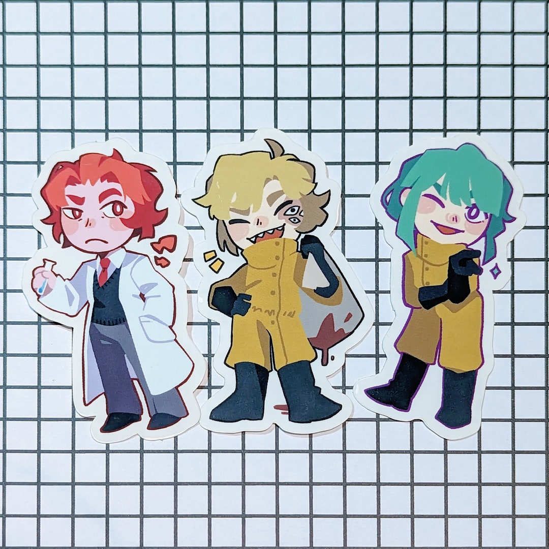 Clear Vinyl Sticker - Unethical Science Gang (hello Charlotte) - Etsy