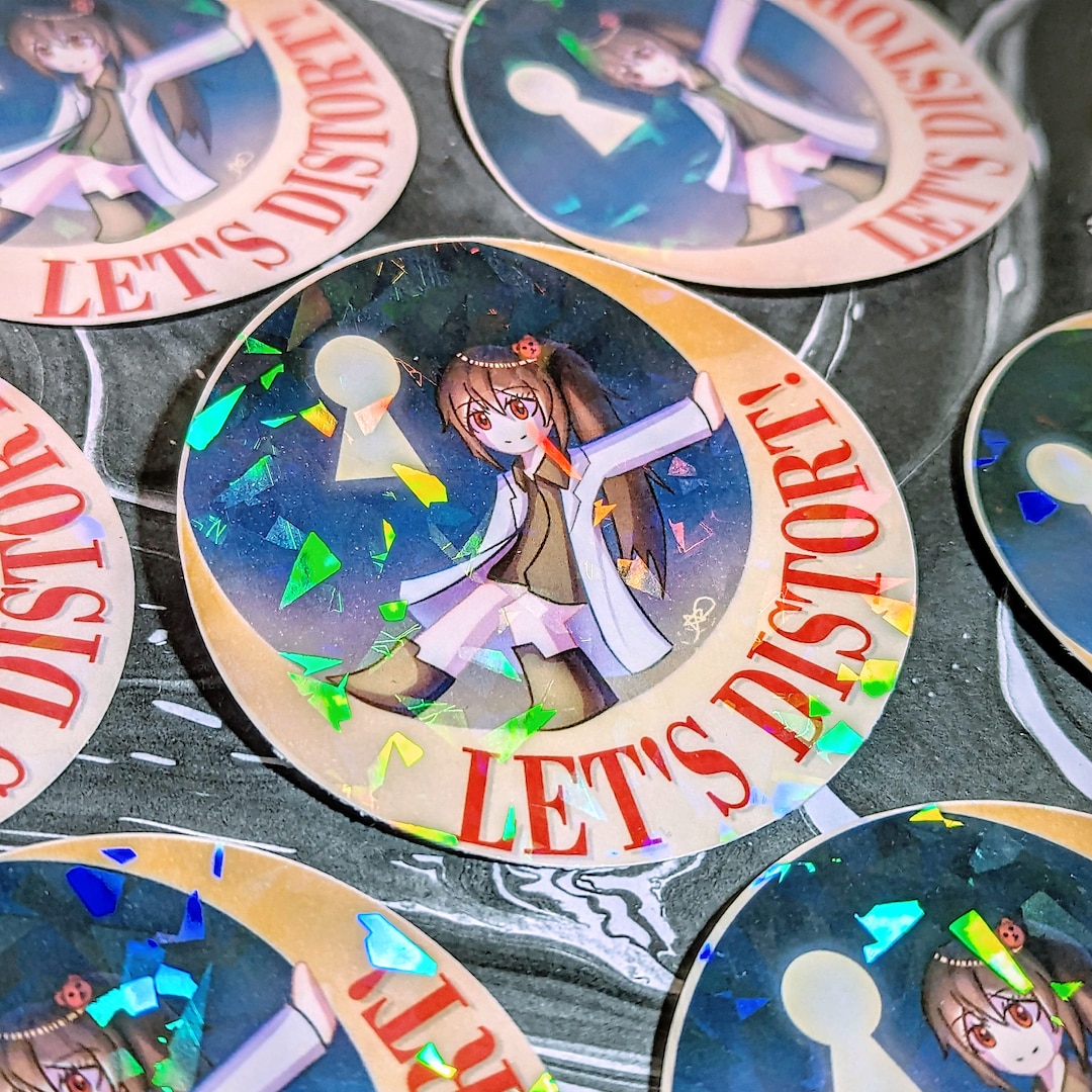 Holographic Vinyl Sticker - Let's Distort! (lobotomy Corporation) - Etsy