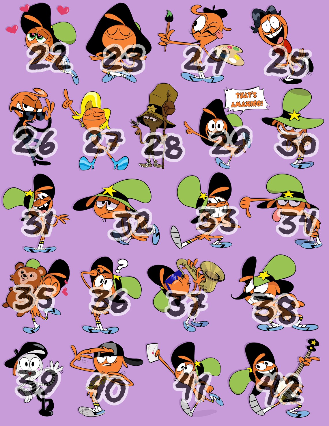 Wander Over Yonder 10 Stickers Set - Etsy