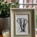 Elephant Pen Drawing | Ink Art - Etsy