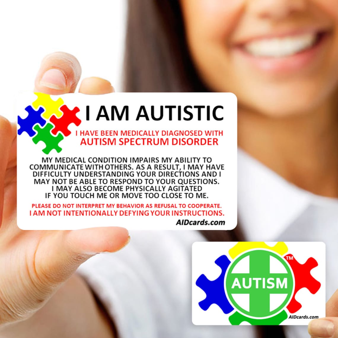 I Am Autistic Autism Awareness Card | Etsy