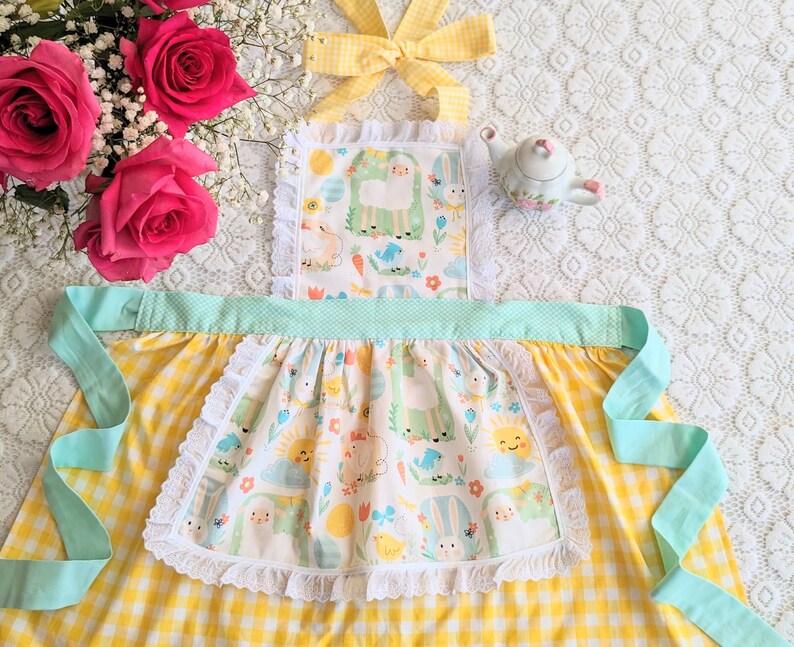 Easter Lamb Apron, Matching Apron, Afternoon Tea Party - Etsy