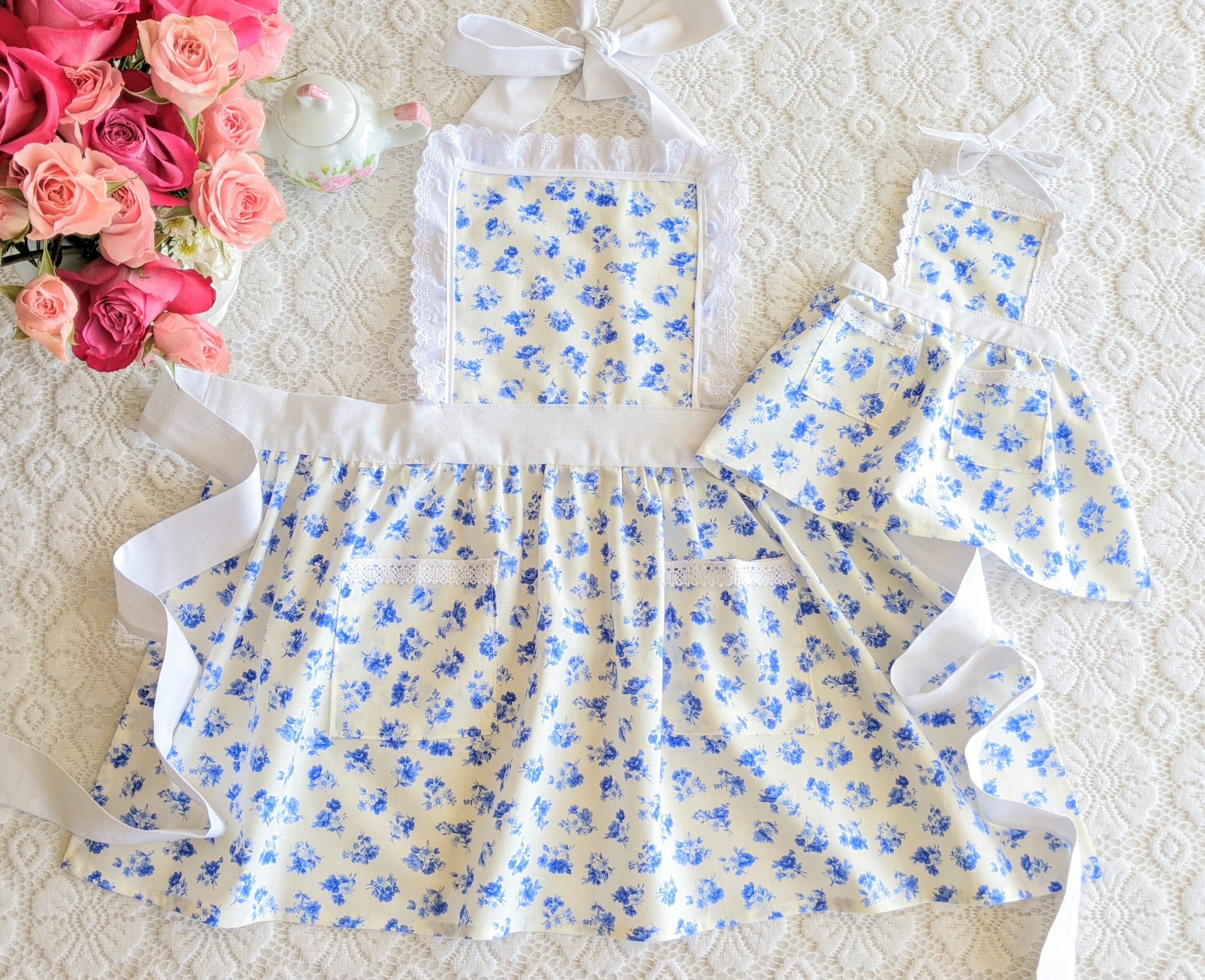 Dutch Country Apron, Matching Apron, Mother'sday, Afternoon Tea Party ...