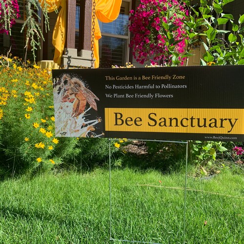 Honey Bee Sanctuary Yard or Fence Sign. No Pesticides and - Etsy