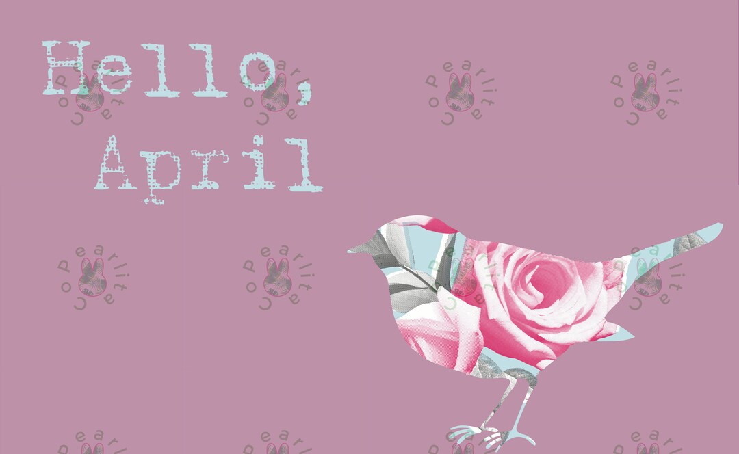 April Desktop Wallpaper, Instant Download, Wallpaper, Laptop Background ...