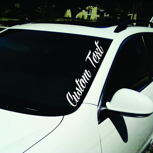 Custom Windshield Decal - Etsy