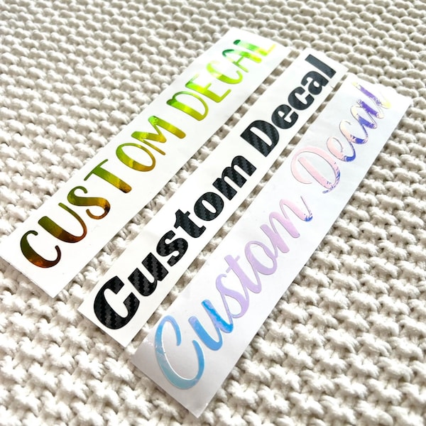 Text on Car Decal - Etsy
