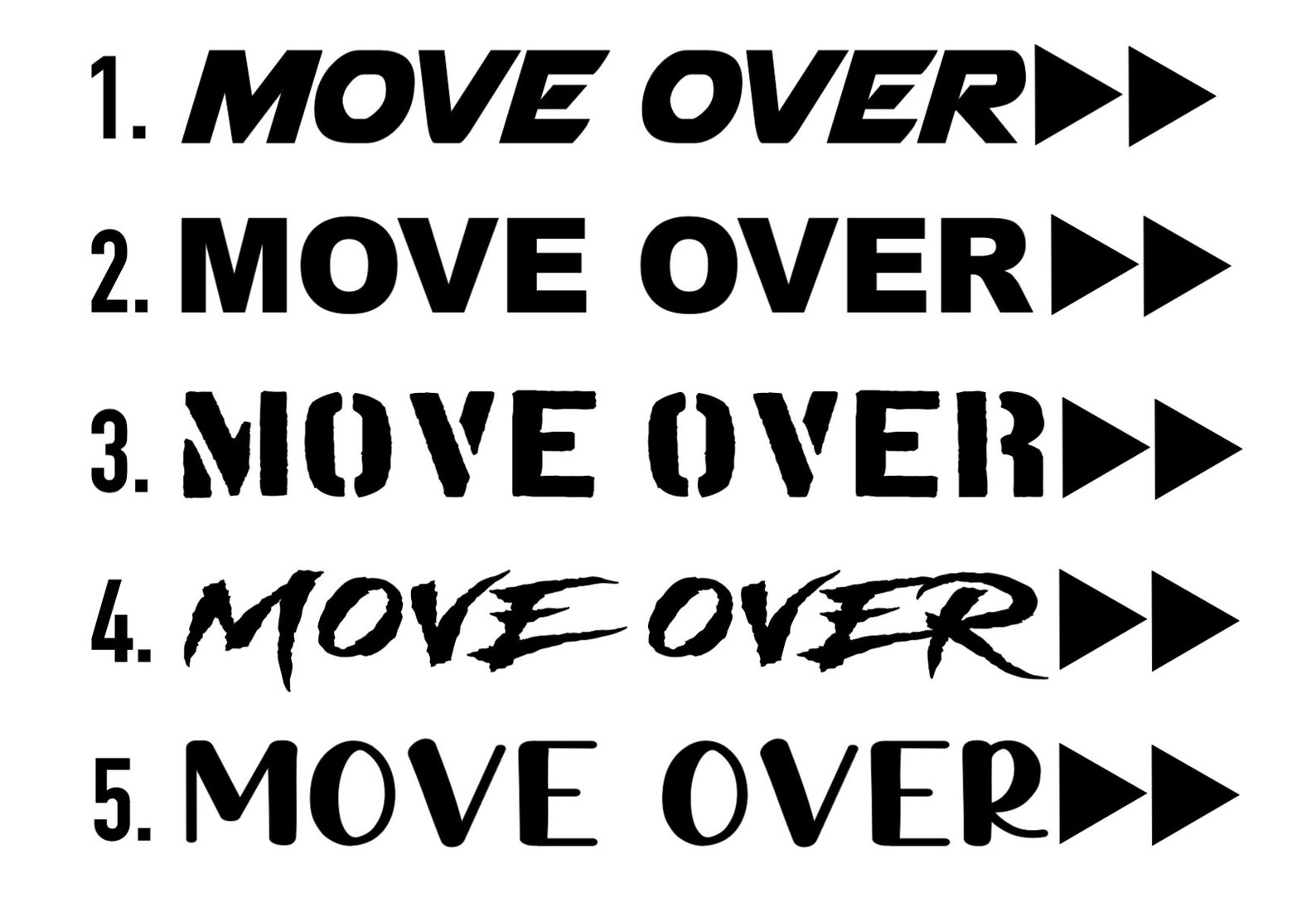 Move Over Car Windshield Banner Decal Move Over Sticker - Etsy