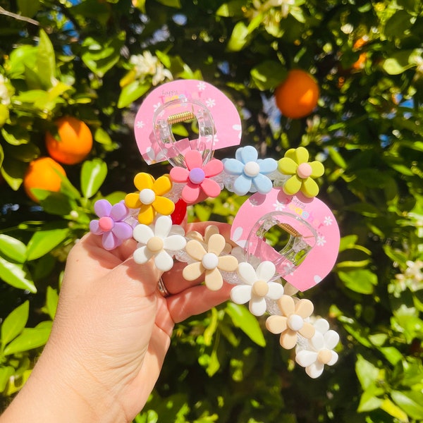 Flower Claw Clips - Etsy