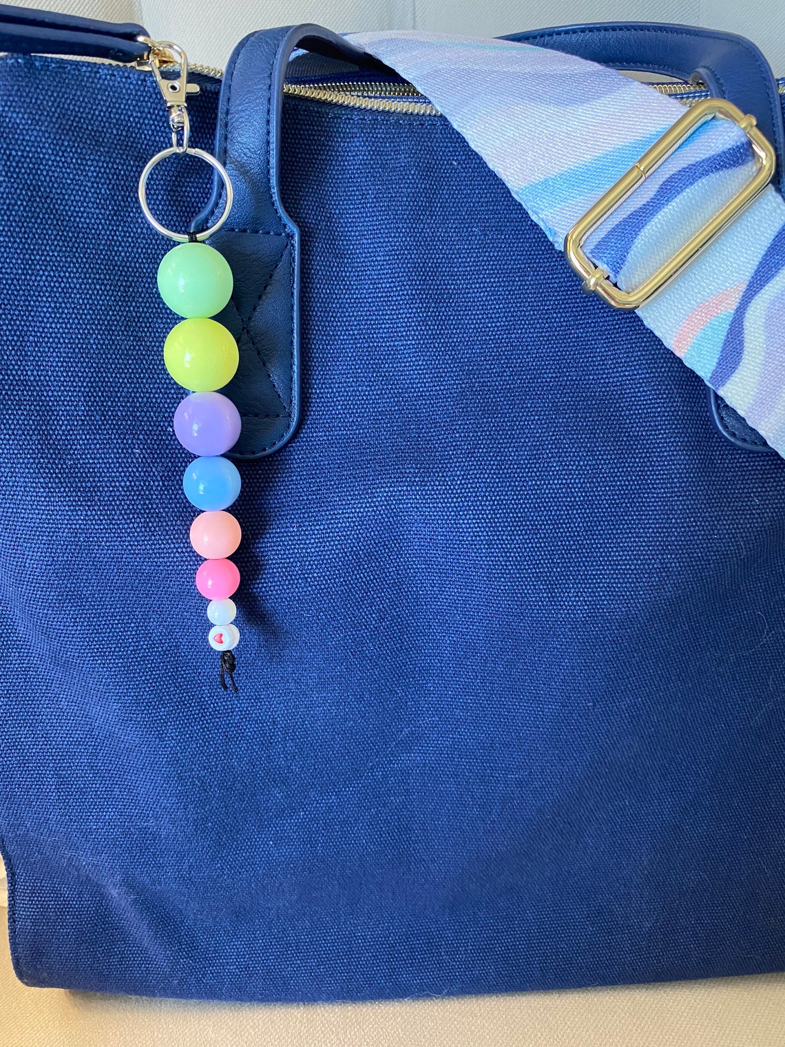 Neon Heart Keychain - Etsy