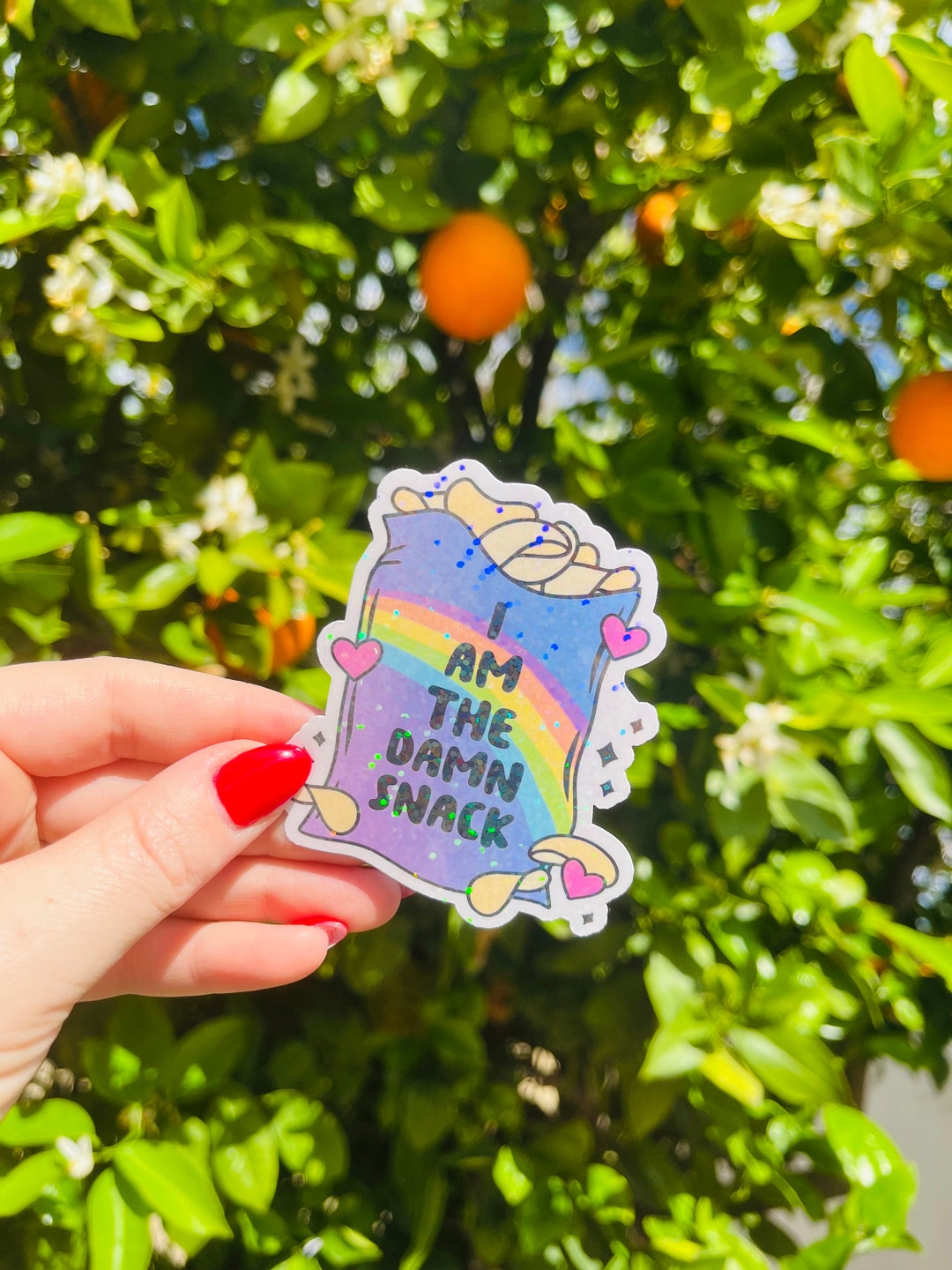 I Am the Damn Snack Sticker I Vinyl Sticker I Water Resistant I Laptop ...