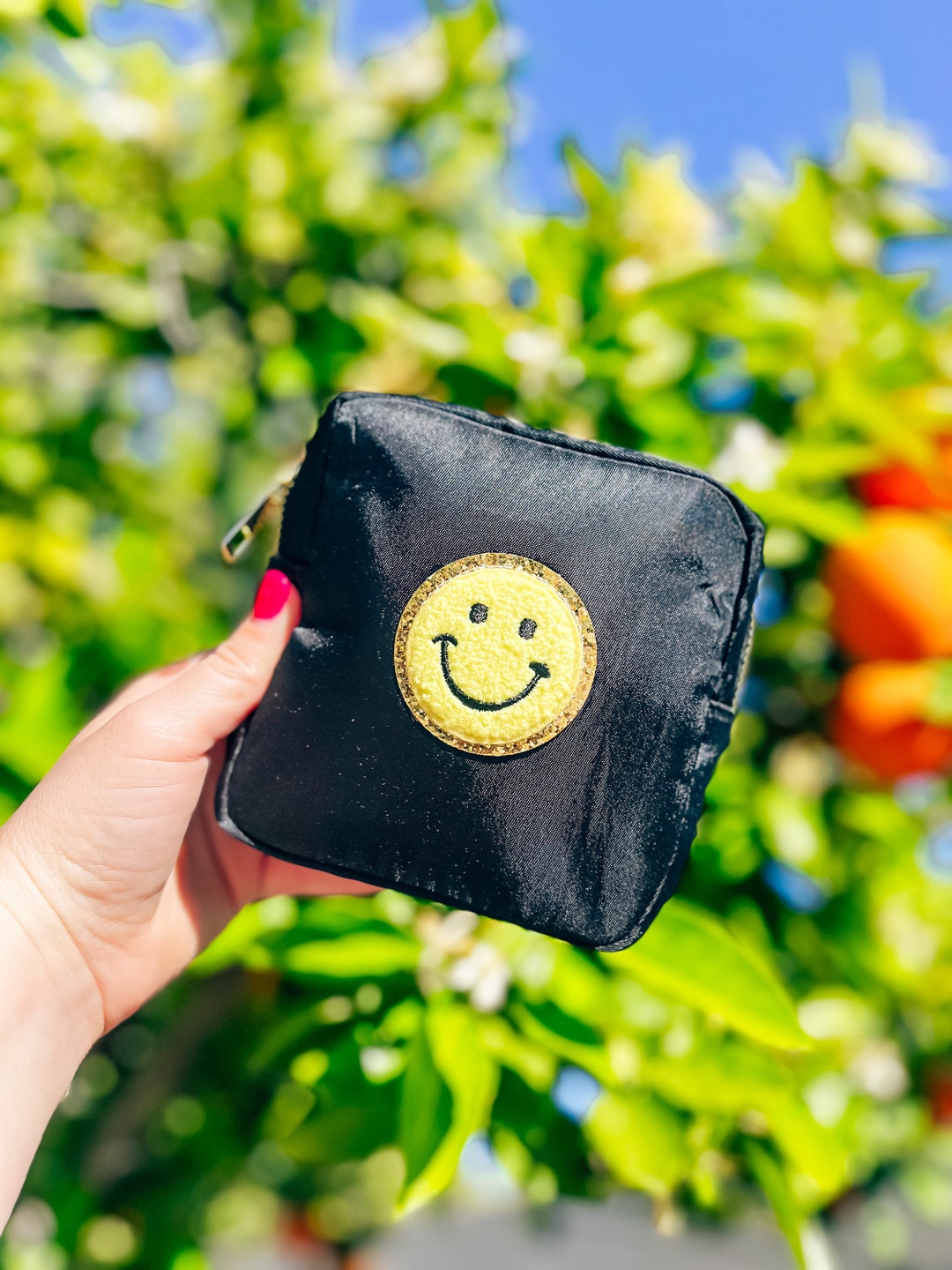 Small Smiley Pouch - Etsy