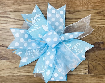 Blue Bow Baby Shower | Etsy