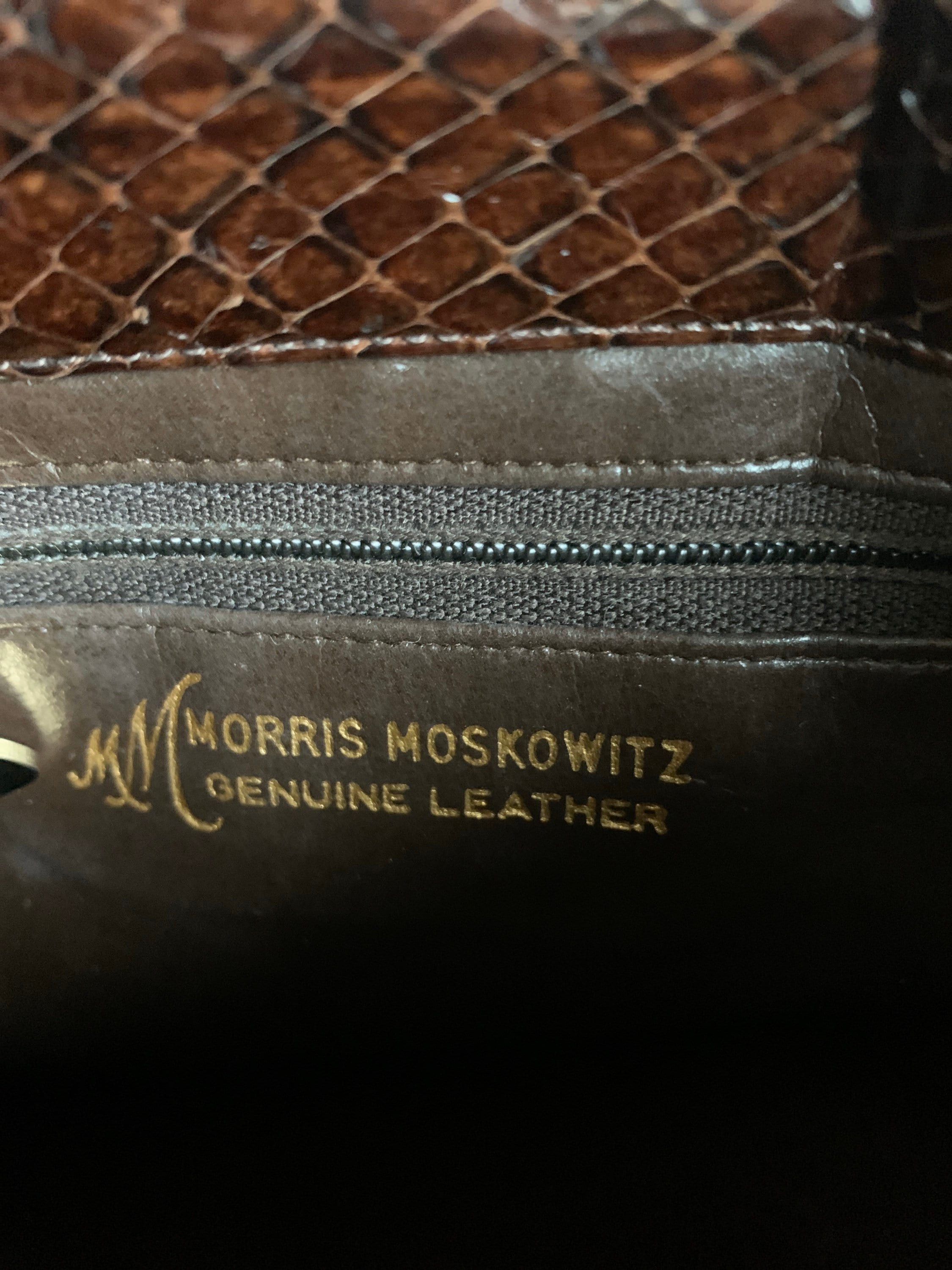 Vintage Morris Moskowitz Genuine Leather Crossbody Shoulder | Etsy