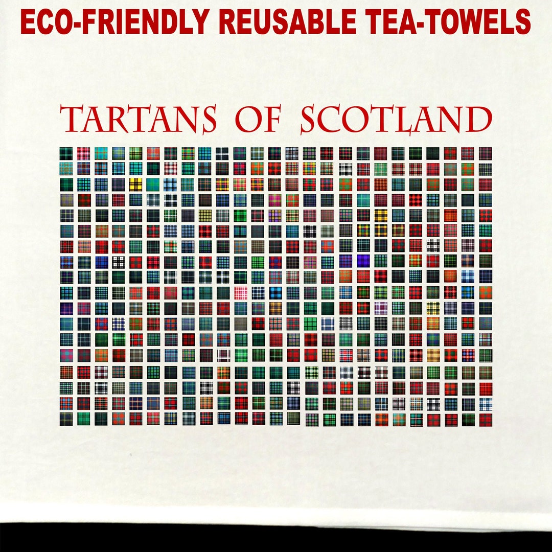 Tartans of Scotland Tea Towel / Tea Towel / Dish Towel / Hand Towel ...