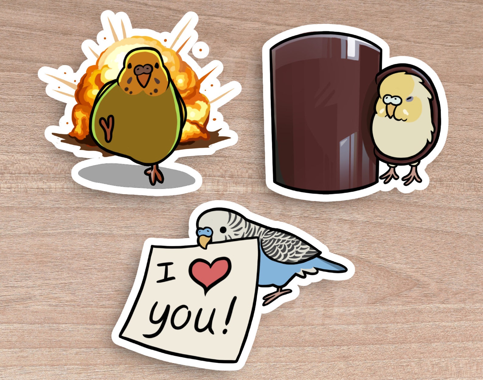 Budgie Meme Stickers - Etsy