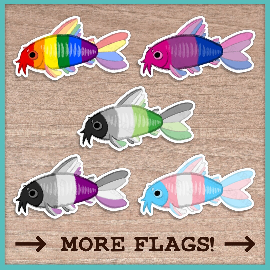 Corydoras Catfish Pride Stickers - Etsy
