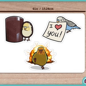 Budgie Meme Stickers - Etsy