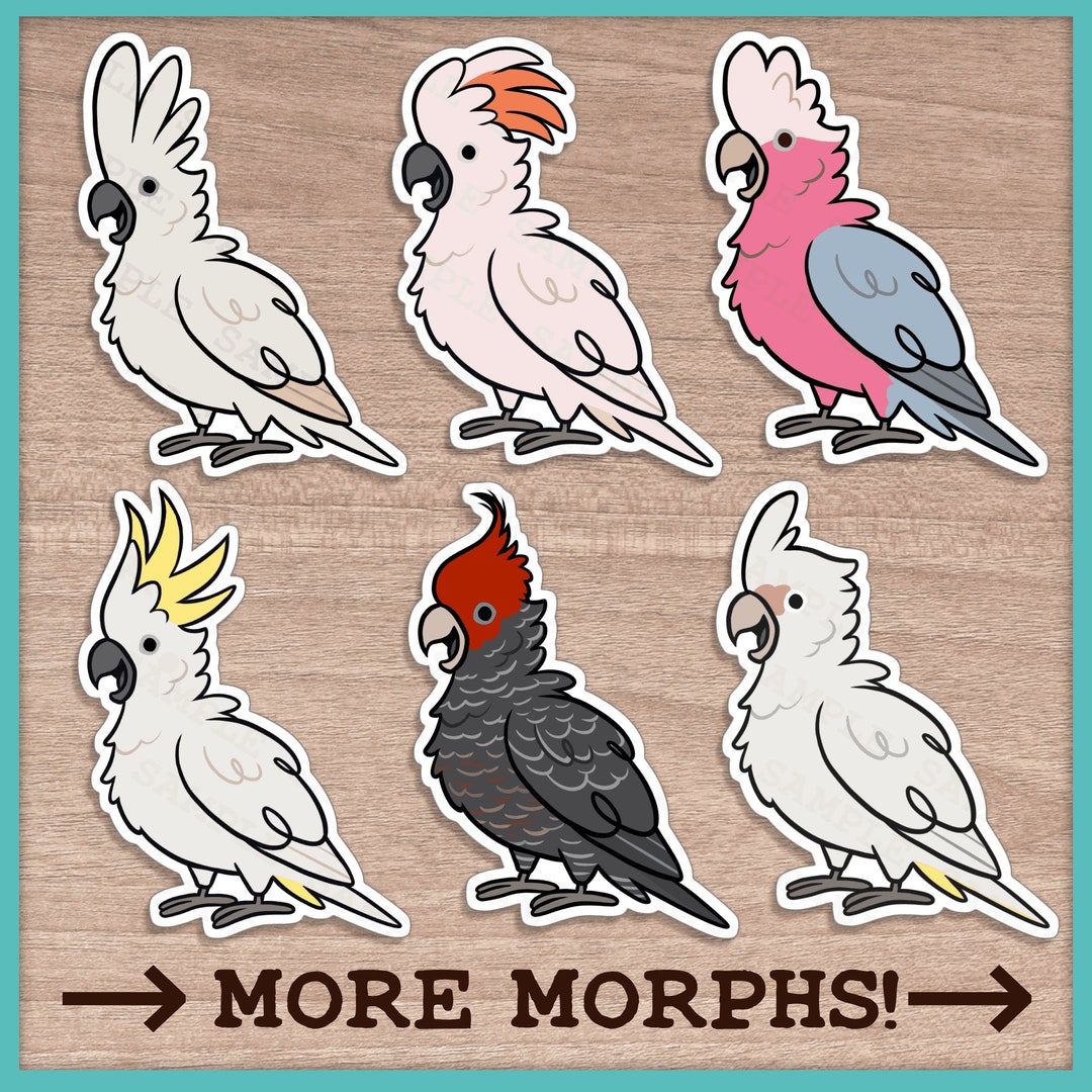 Cockatoo (cuties) Stickers - Etsy