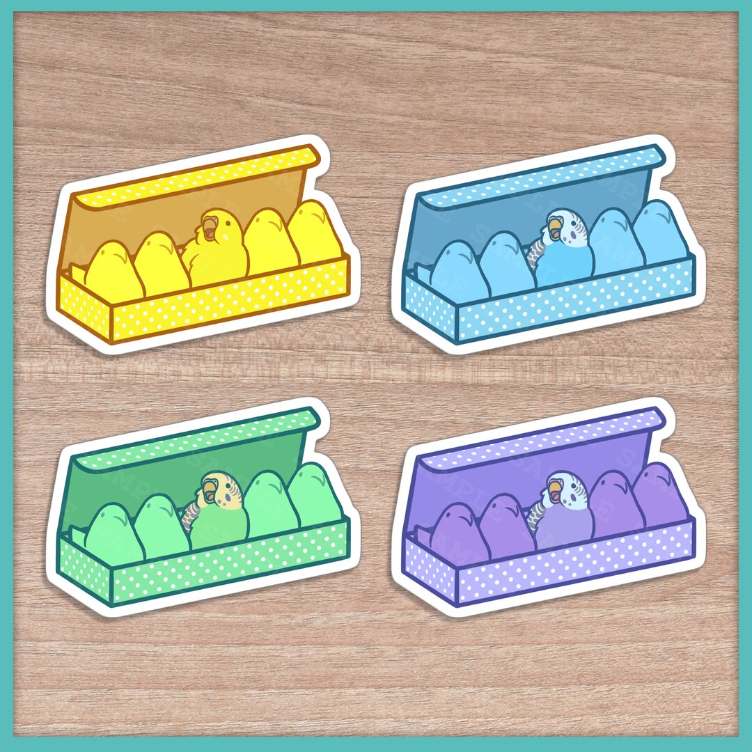 Peeps Budgies Stickers - Etsy