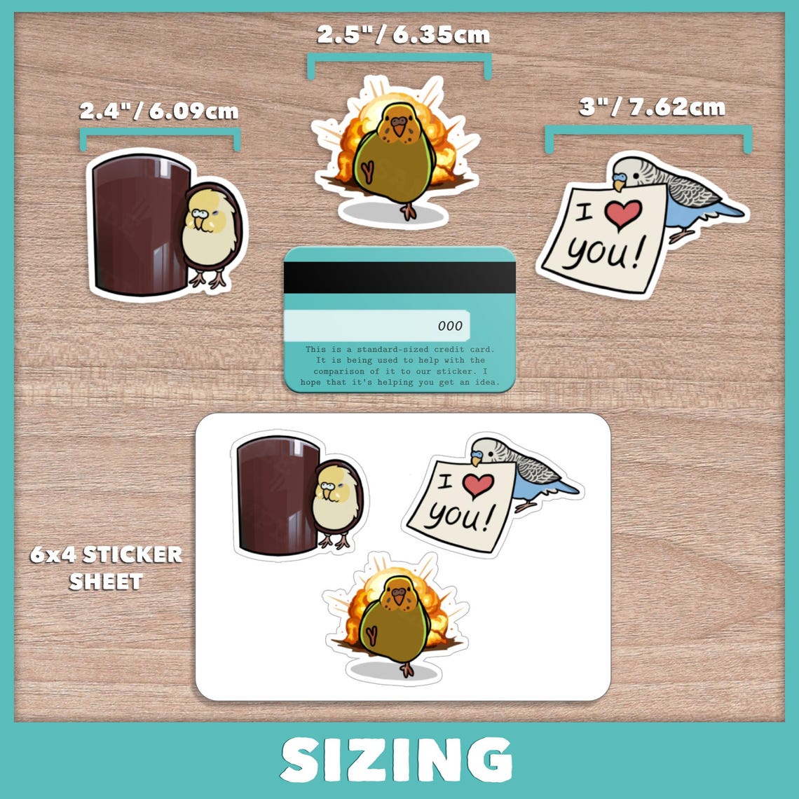 Budgie Meme Stickers - Etsy