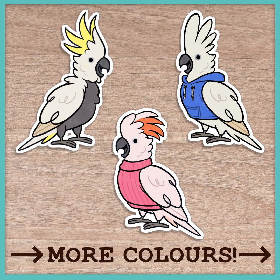 Cockatoo Pluckers (cuties) Stickers - Etsy