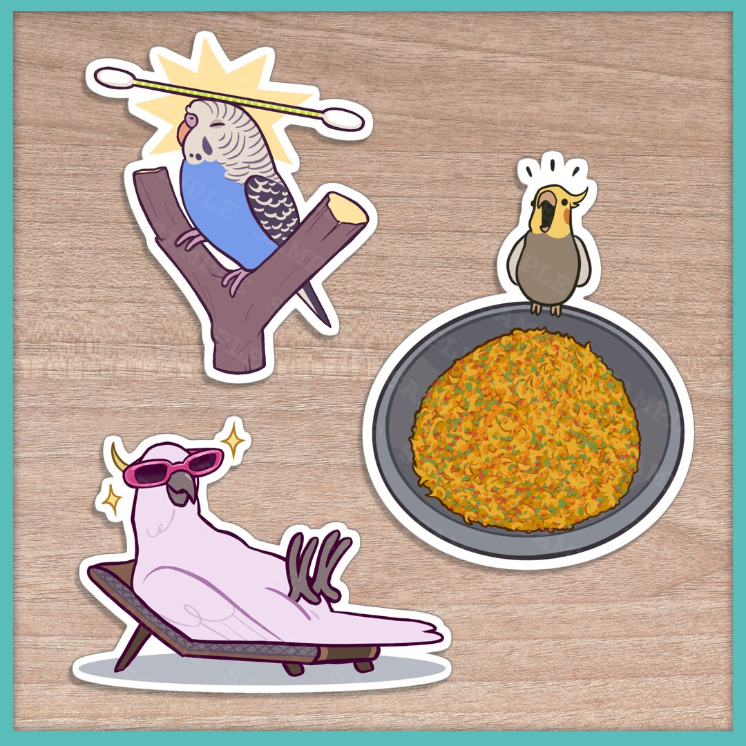 Parrot Memes (series 3) Stickers - Etsy