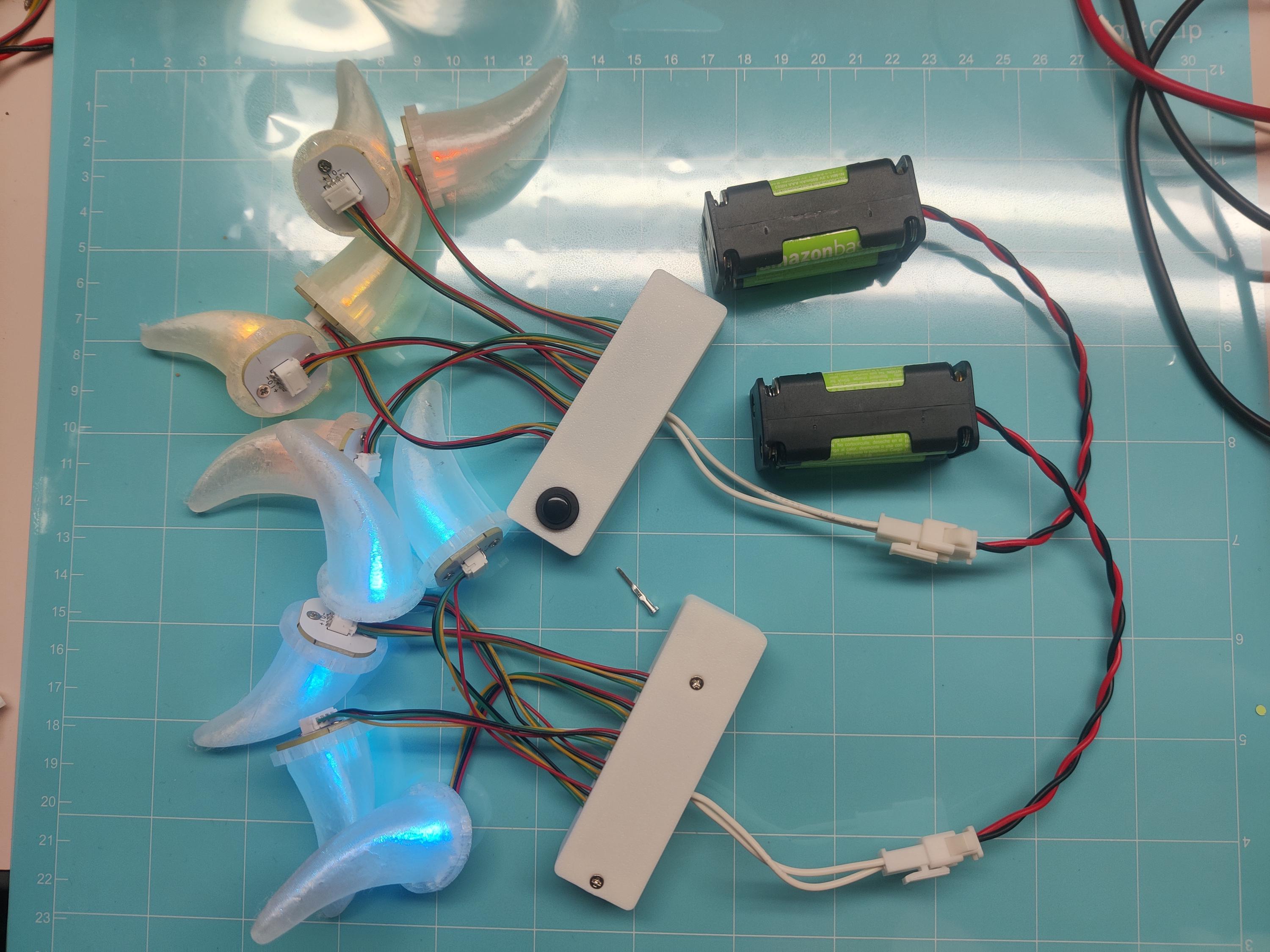 LED Furry Suit Claws 3d Printed PLA 5v 2812B Led Chip Version 1 - Etsy