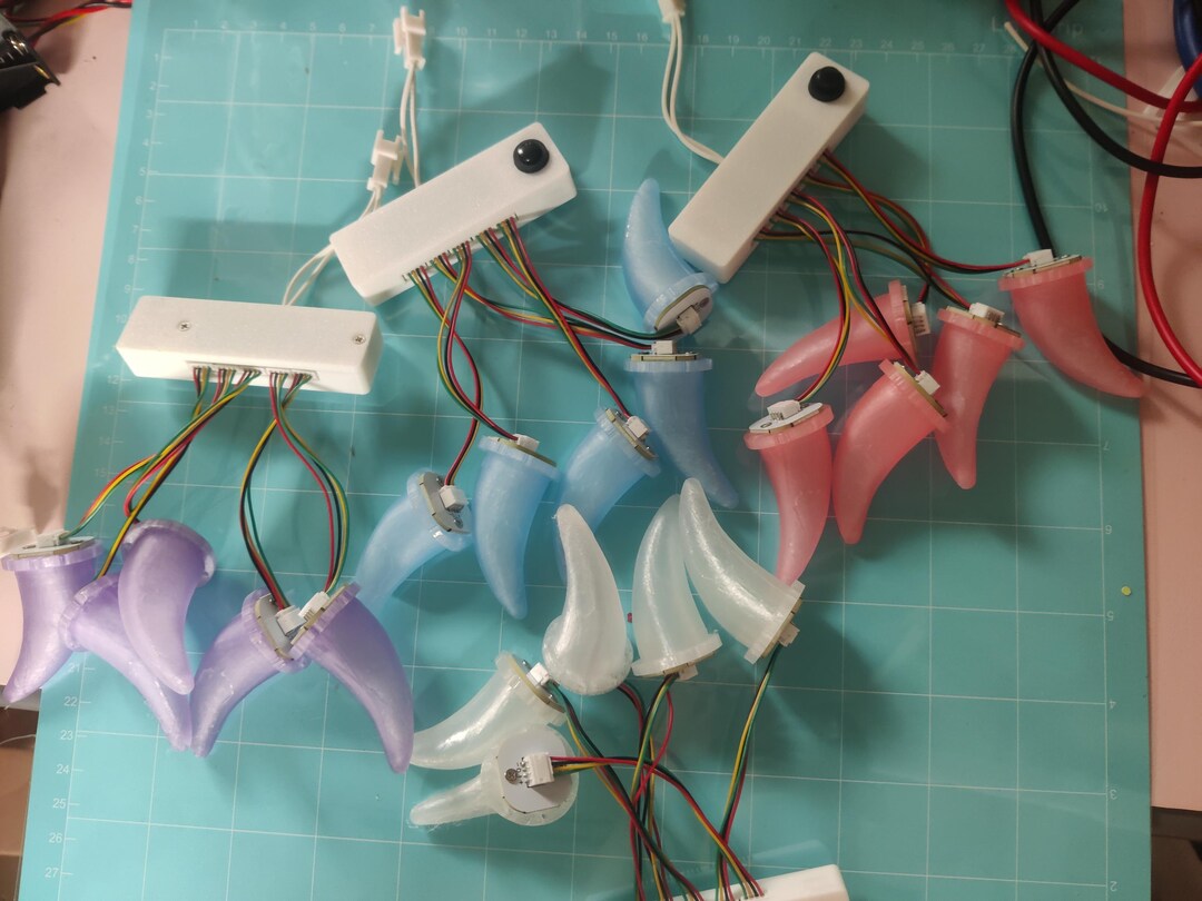 LED Furry Suit Claws 3d Printed PLA 5v 2812B Led Chip Version 1 - Etsy