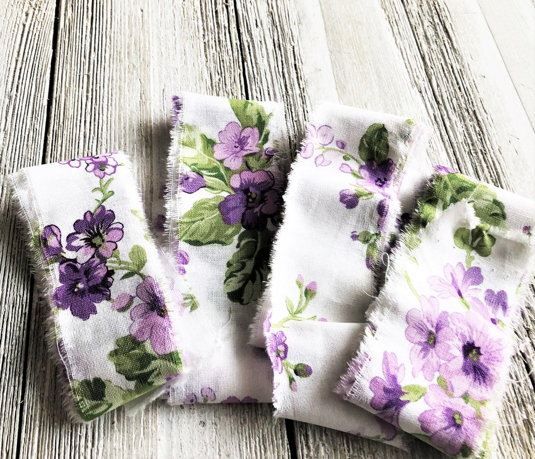 VINTAGE Hand Torn FABRIC RIBBON, Shabby Chic Fabric Ribbon, Frayed Edge ...
