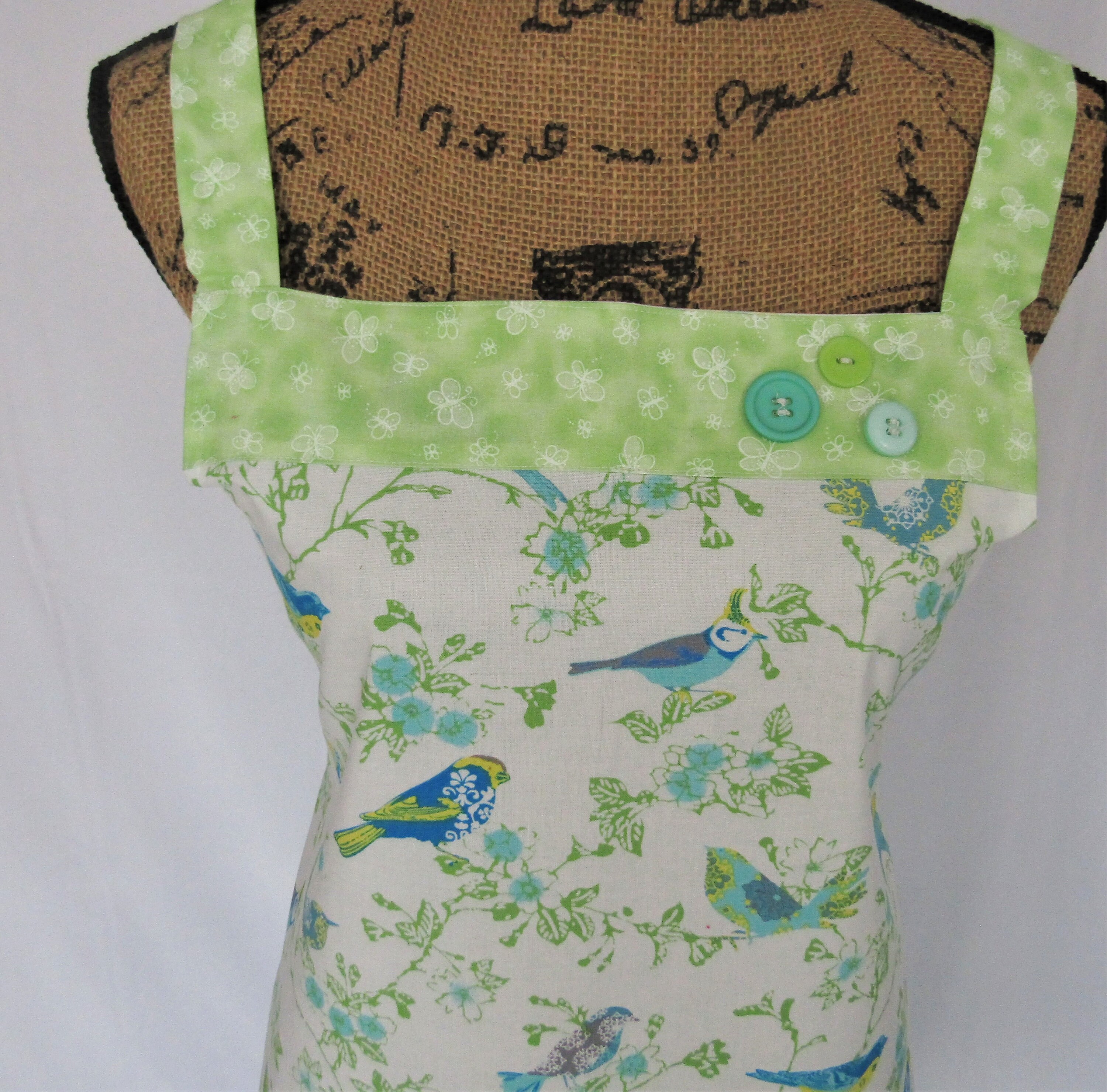 FULL KITCHEN APRON Shabby Chic Apron Vintage Style Ruffled - Etsy