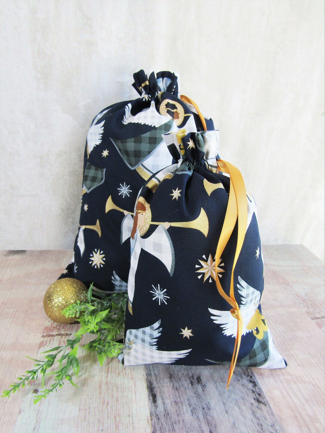 Eco-friendly Gift Bags, Holiday Gift Bags, MULTI-CULTURAL ANGEL Print ...