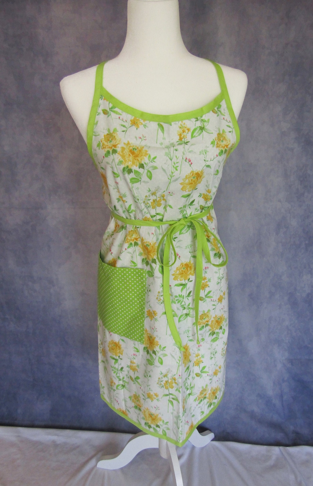 Reversible Floral Print Kitchen Apron: Vintage Chef-style Cotton - Etsy