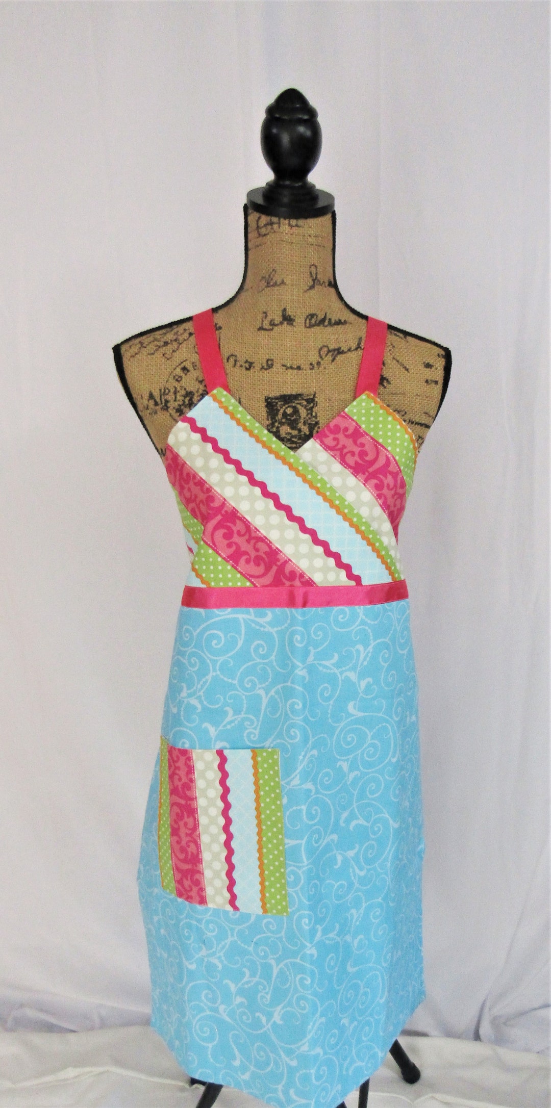 Full Kitchen Apron, Simple Stylish Apron, Full Coverage Fully Lined ...