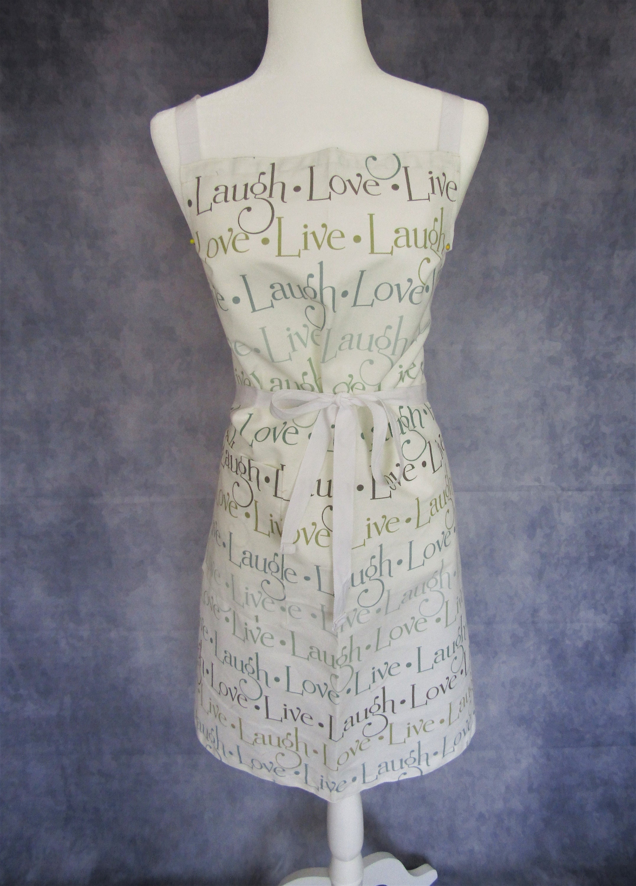 CHEF APRON Full Kitchen Apron WORD Print Apron | Etsy