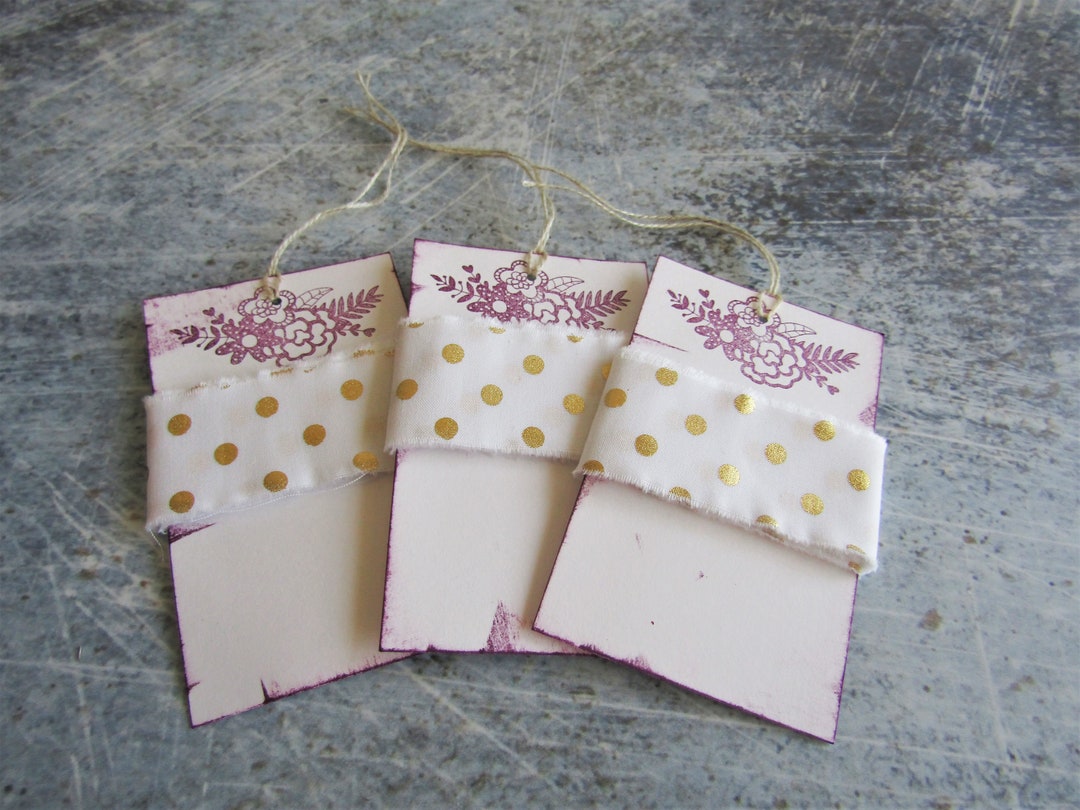 VINTAGE Hand Torn FABRIC RIBBON, Cream/gold Fabric Ribbon, Shabby Chic ...