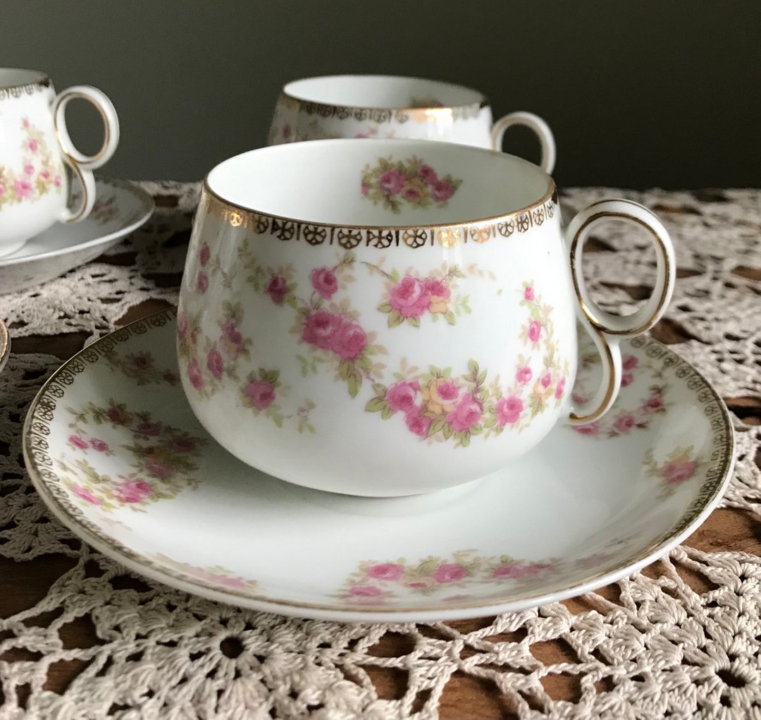 Bridal Rose Noritake Nippon Morimura Vintage Tea Cups and - Etsy