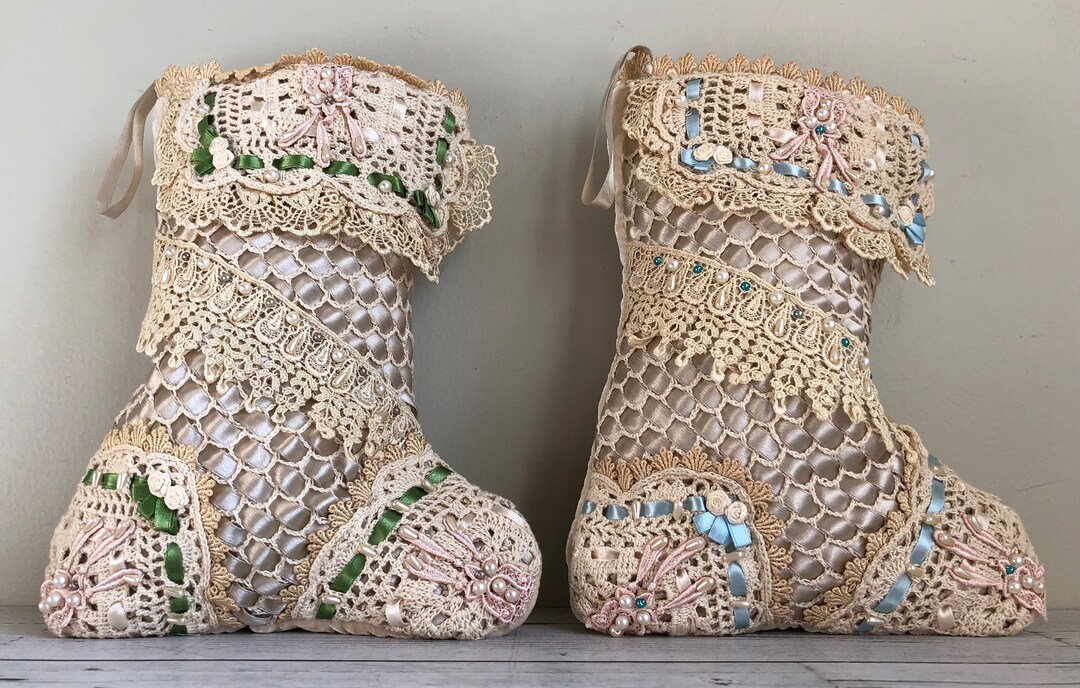 Vintage Christmas Stocking by Wayne Kleski Victorian Christmas - Etsy