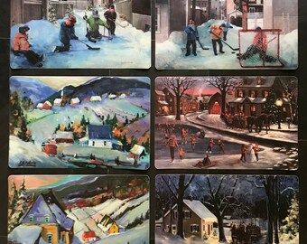 Vinyl Winter Scene - Etsy