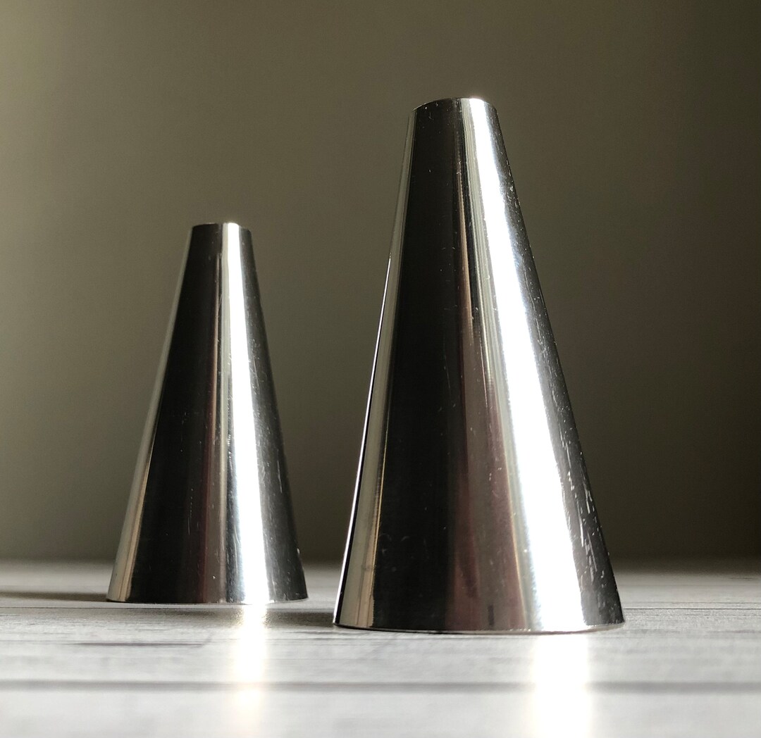 MCM Salt and Pepper Shakers | Cone Shape Stainless Steel Denmark 3 1/4 ...