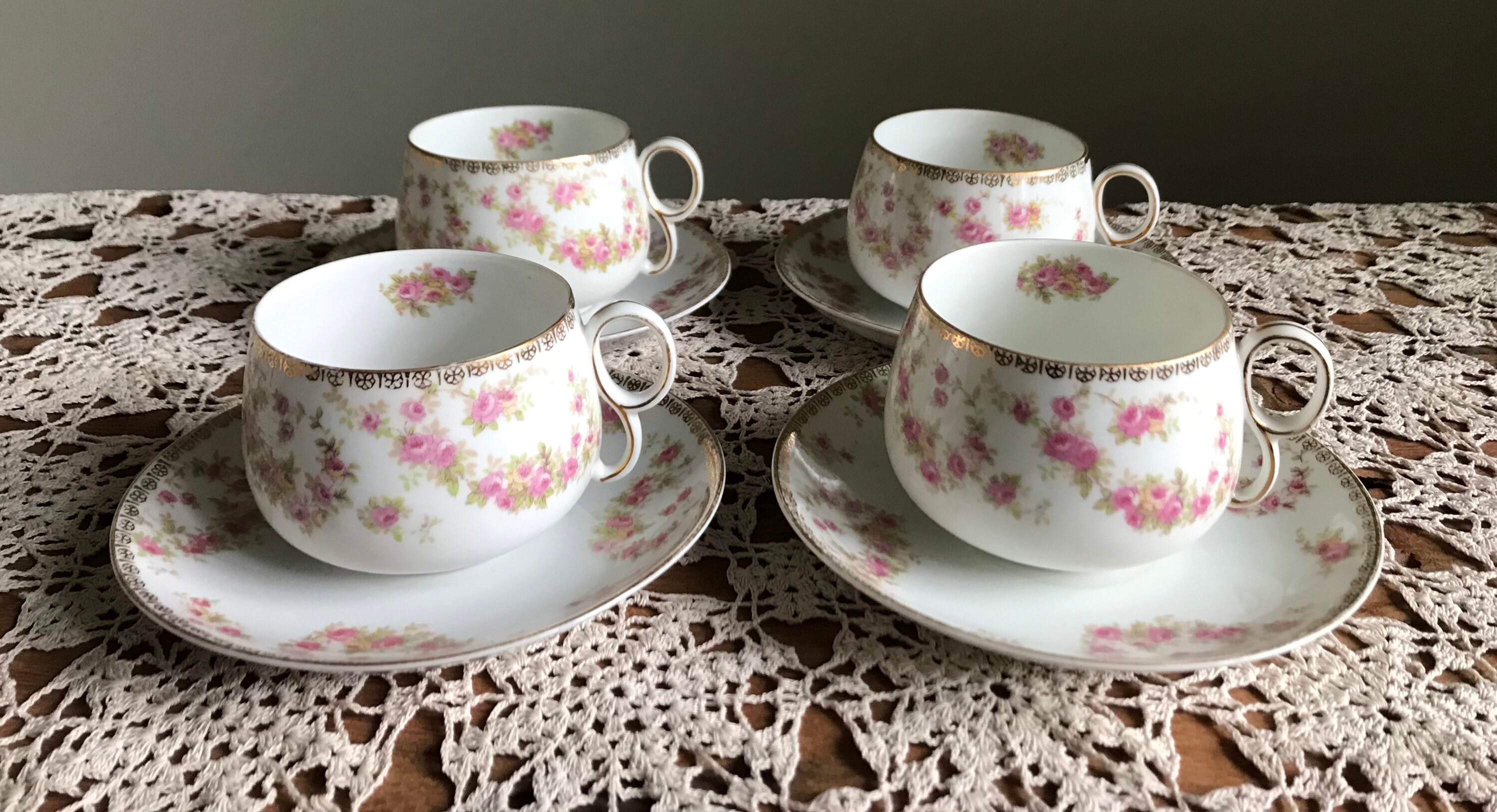 Bridal Rose Noritake Nippon Morimura Vintage Tea Cups and - Etsy